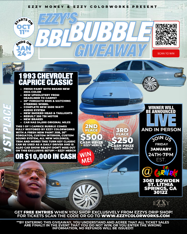 EZZY’S BBL BUBBLE CAPRICE GIVEAWAY | Raffle Creator