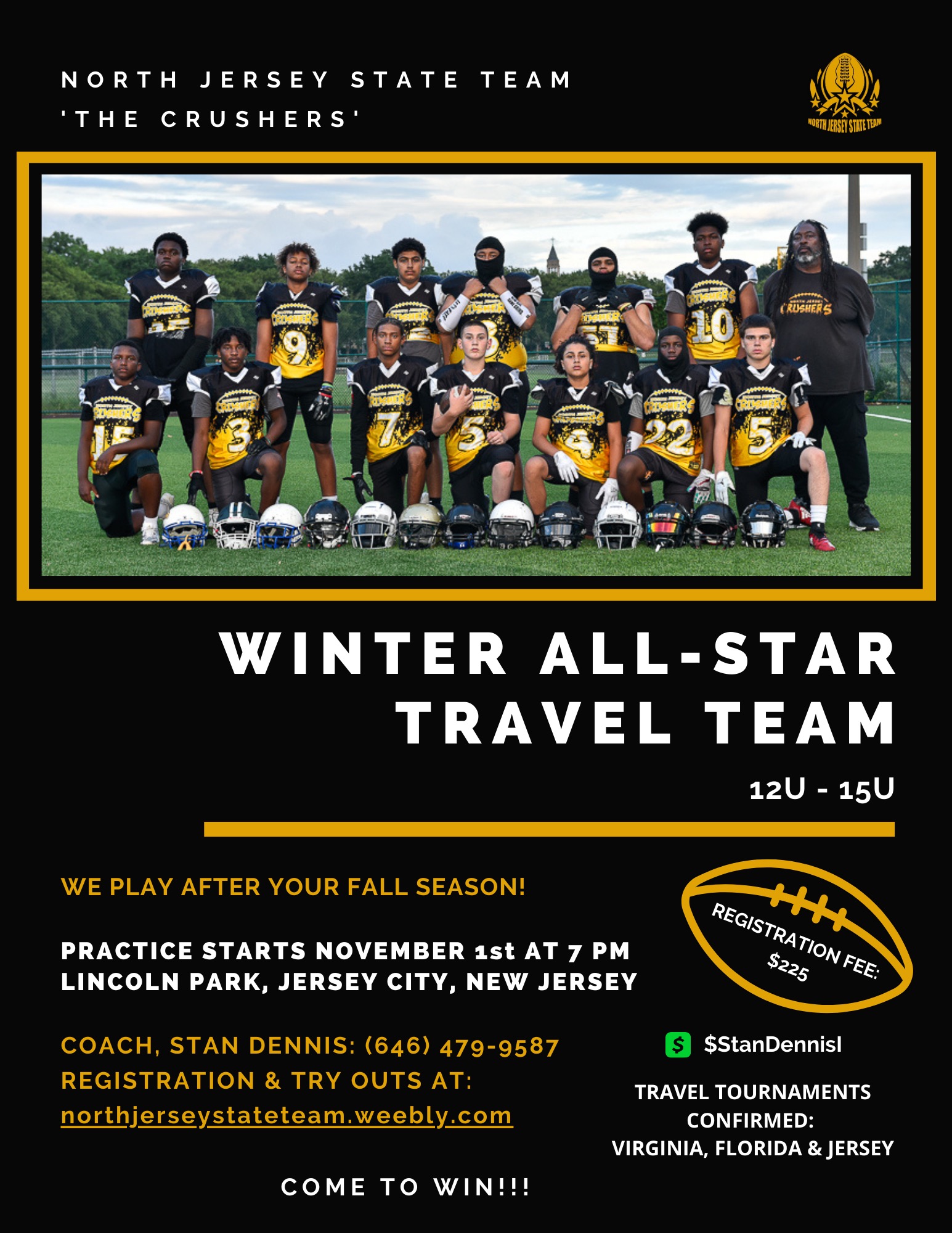 North Jersey State Youth Football Team | Raffle Creator