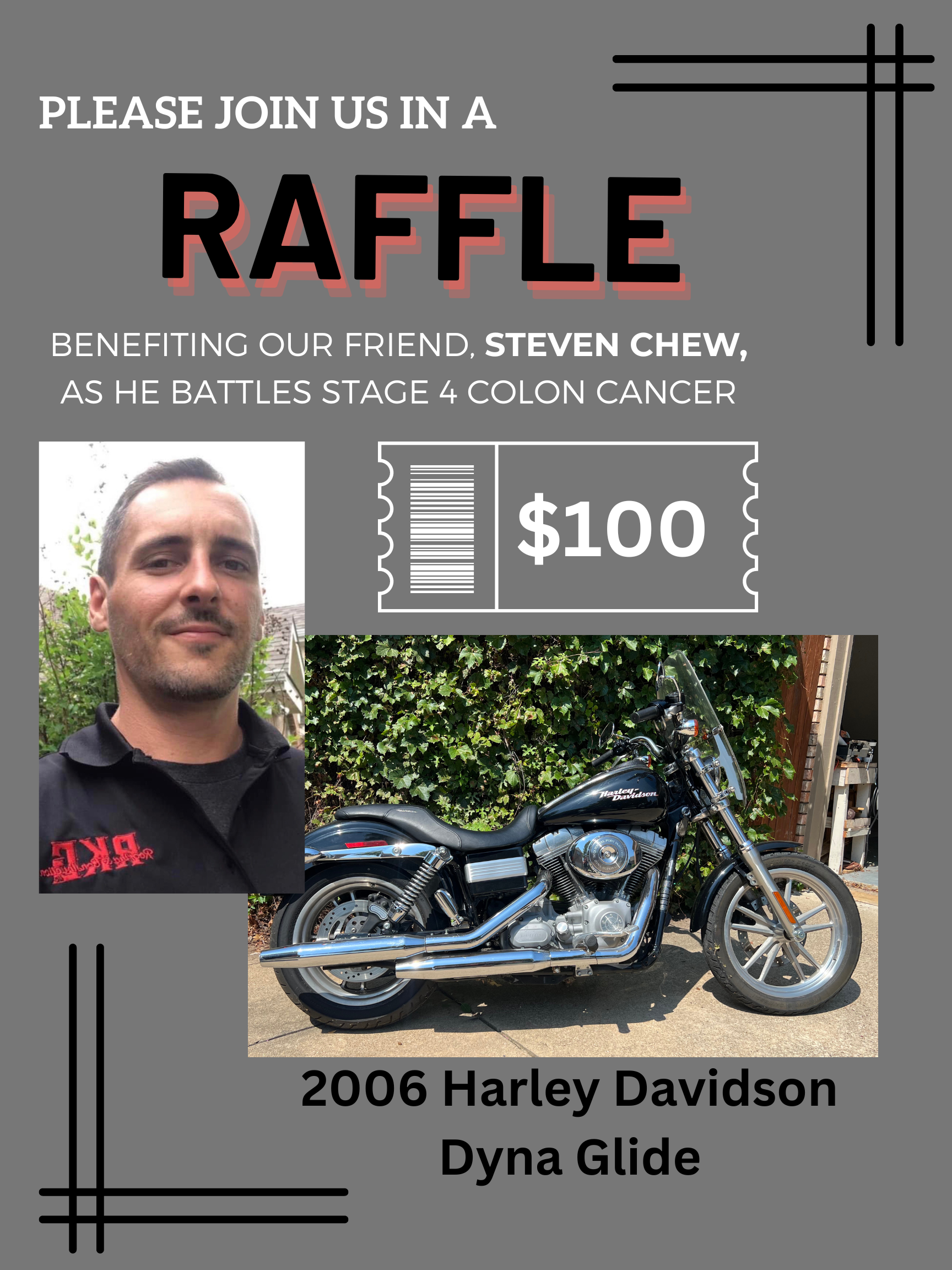 Steven Chew Harley Raffle | Raffle Creator