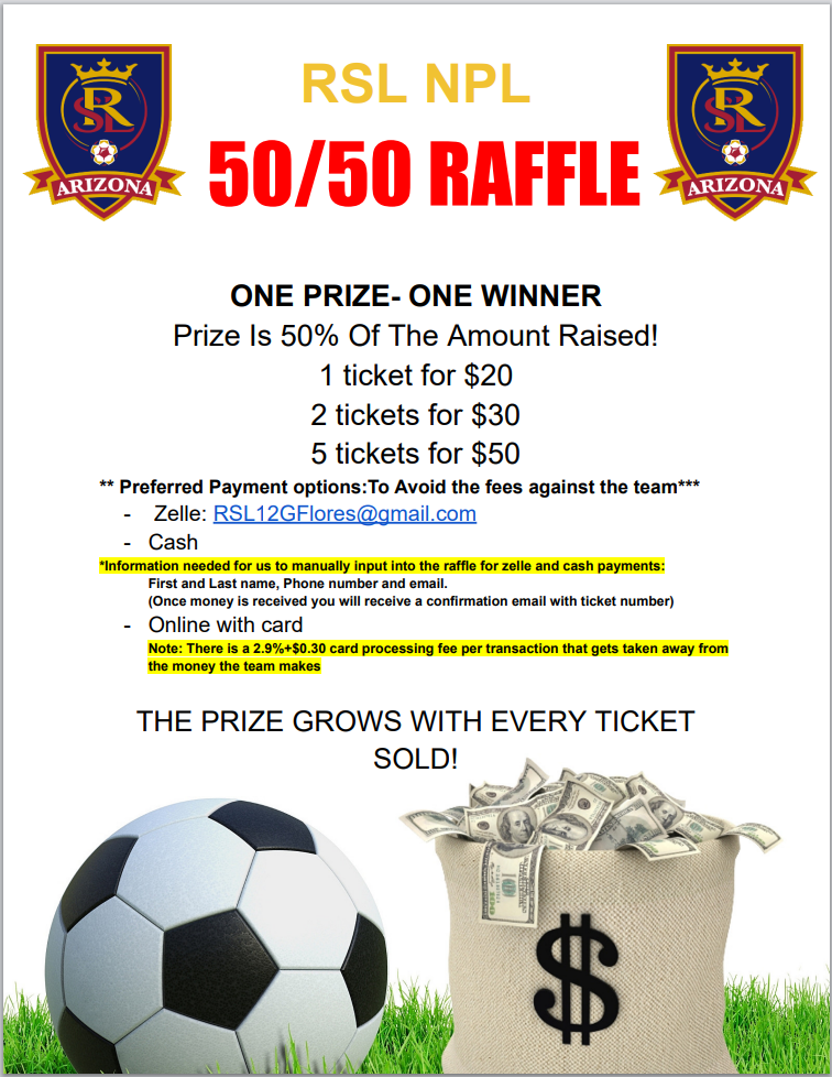 RSL NPL 50/50 Raffle | Raffle Creator