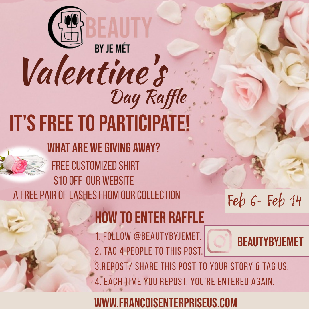 BEAUTY BY JE MÉT V-DAY RAFFLE FREE | Raffle Creator