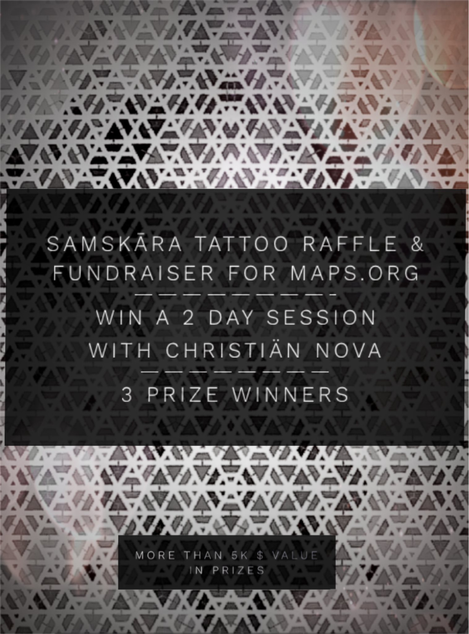 SAMSKĀRA TATTOO RAFFLE & FUNDRAISER for MAPS.org ————————- WIN A 2 DAY ...