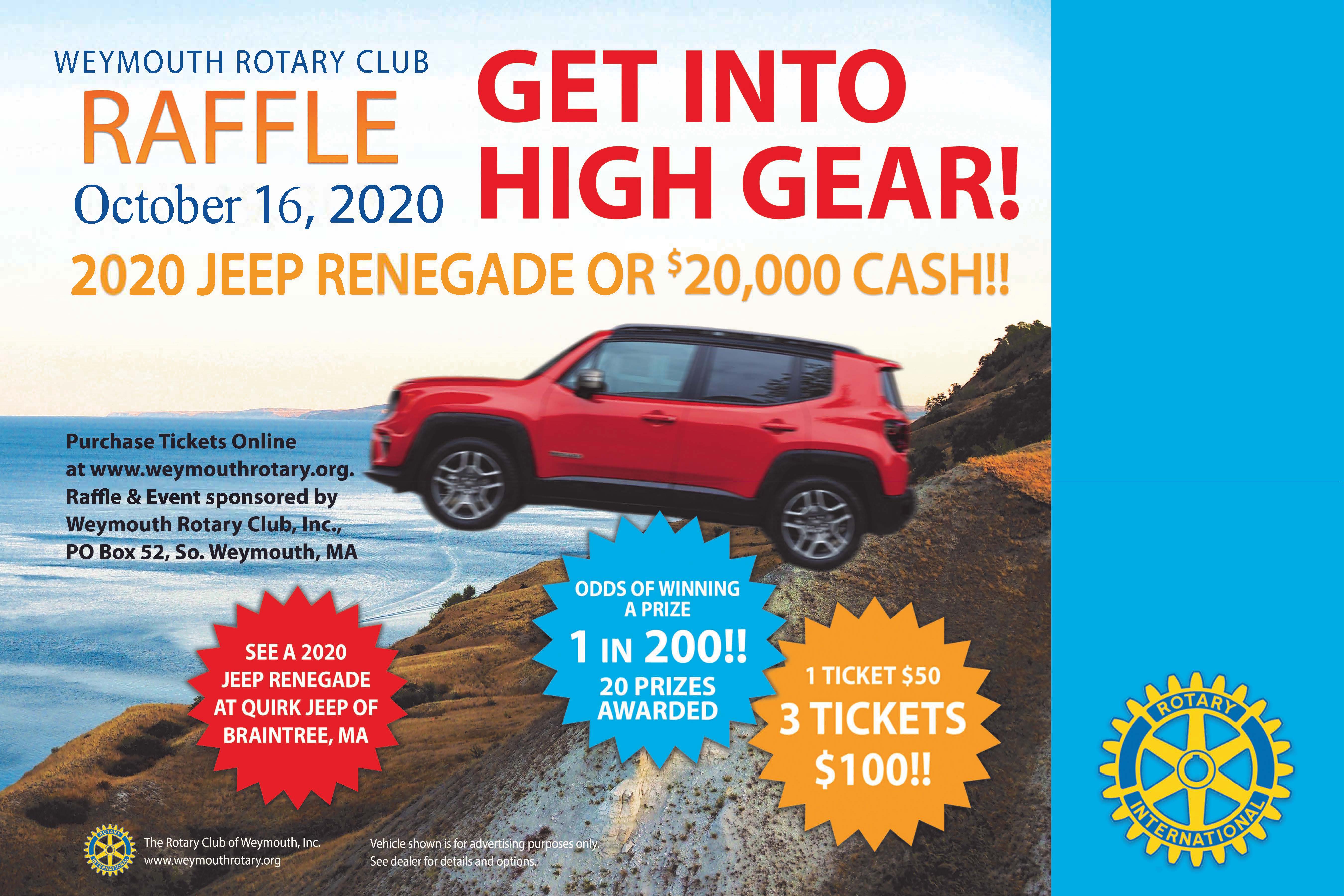 2020 Weymouth Rotary Car/Cash Raffle | Raffle Creator