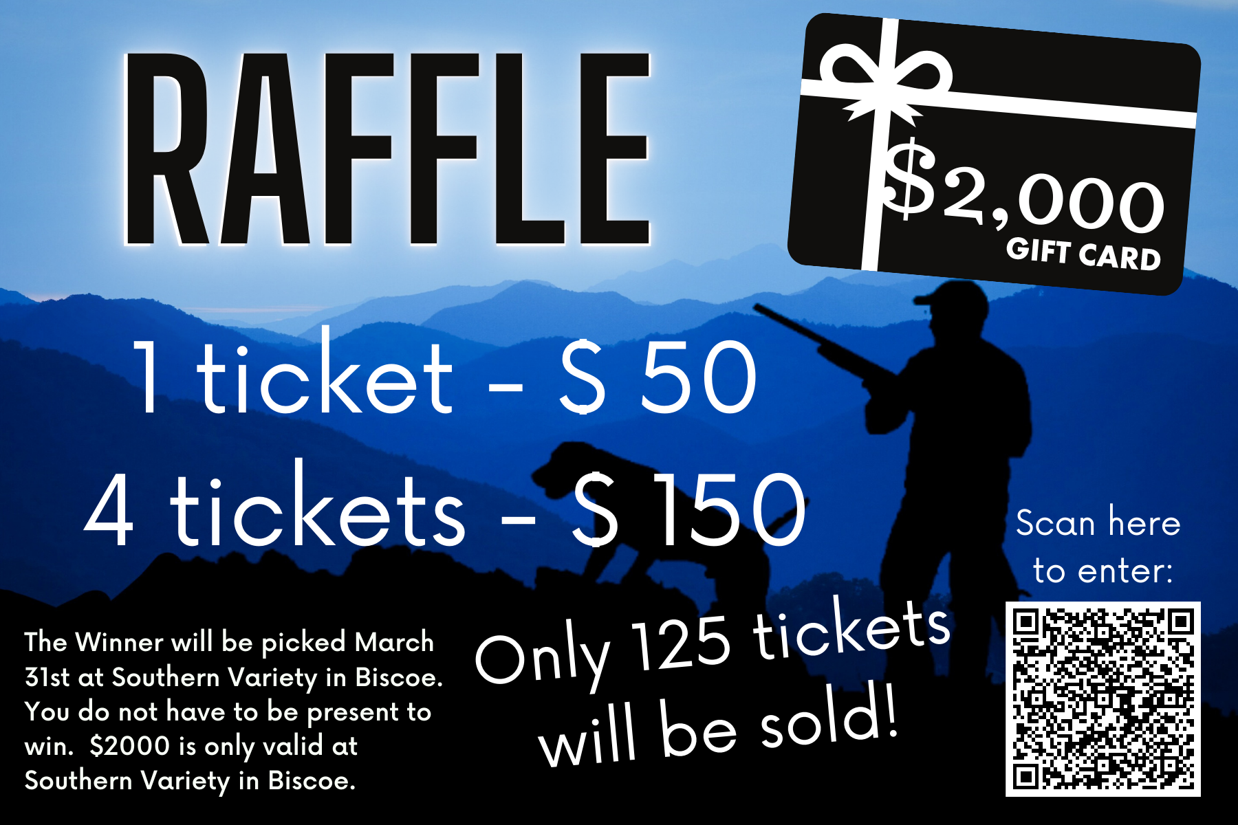 $2,000 Gift Voucher | Southern Variety Guns & Ammo | Prize to be Drawn ...