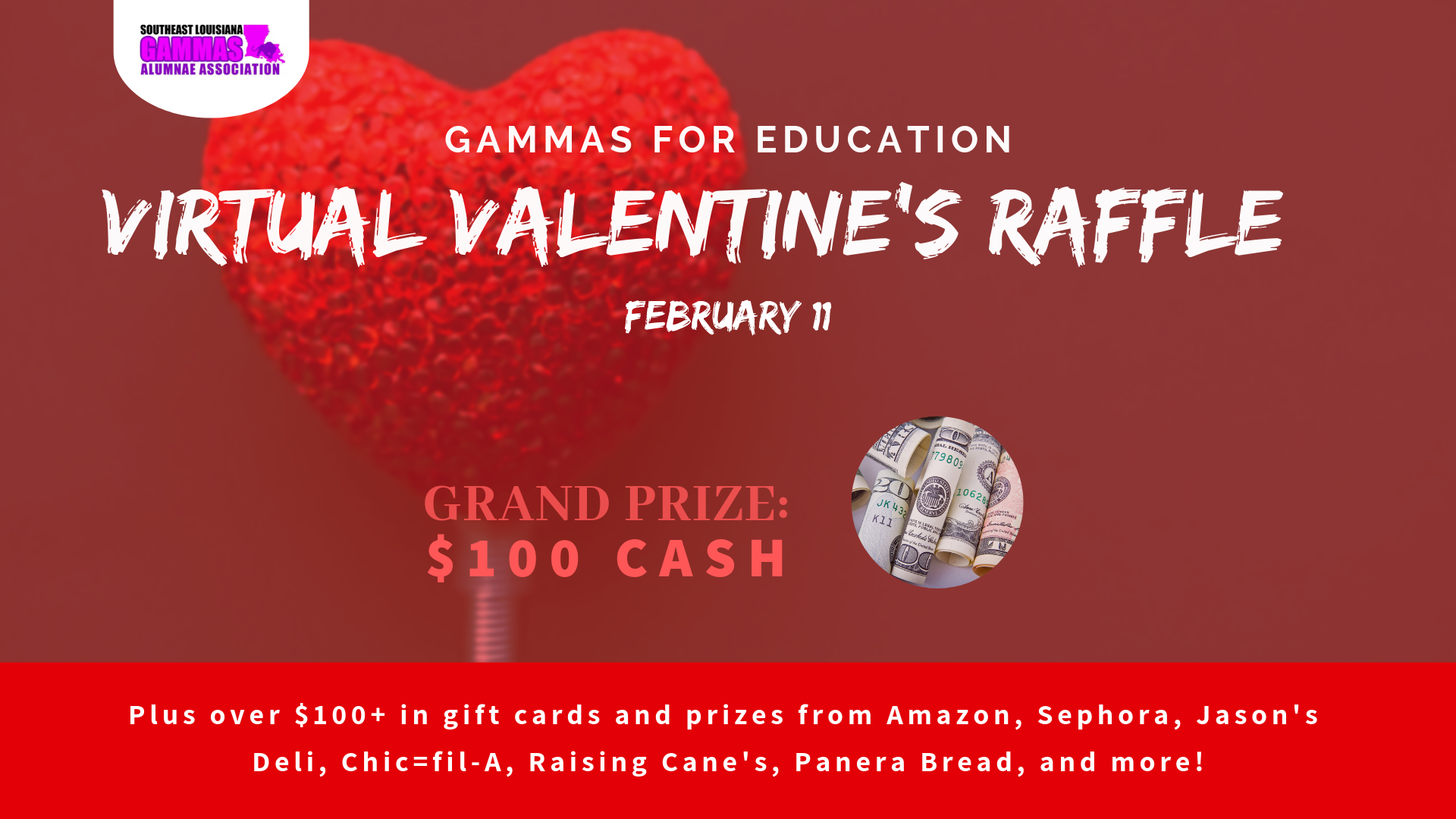 Gammas for Education Virtual Valentine's Raffle | Raffle Creator