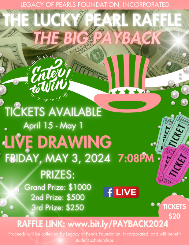 2024 Lucky Pearl Raffle - "The Big Payback" | Raffle Creator