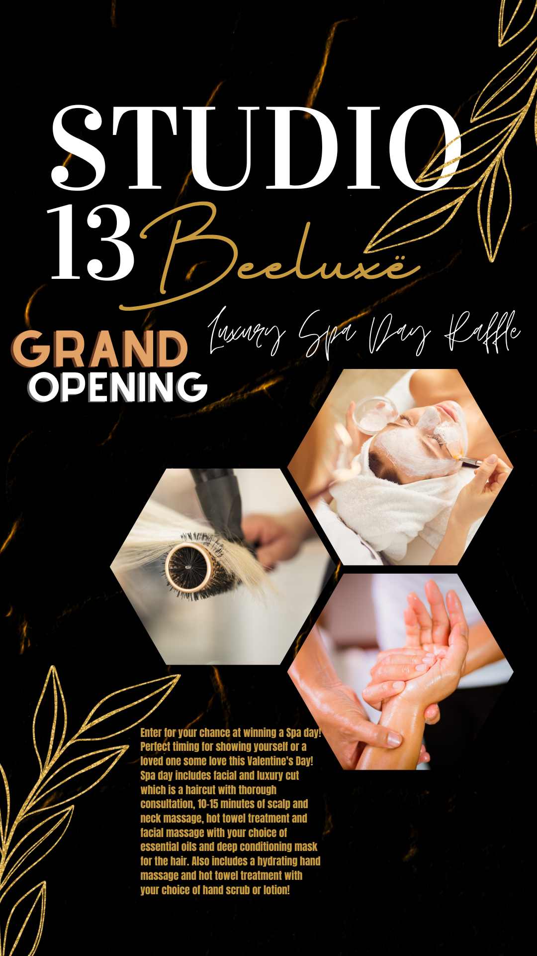 Studio 13 Beeluxë Grand Opening Raffle | Raffle Creator