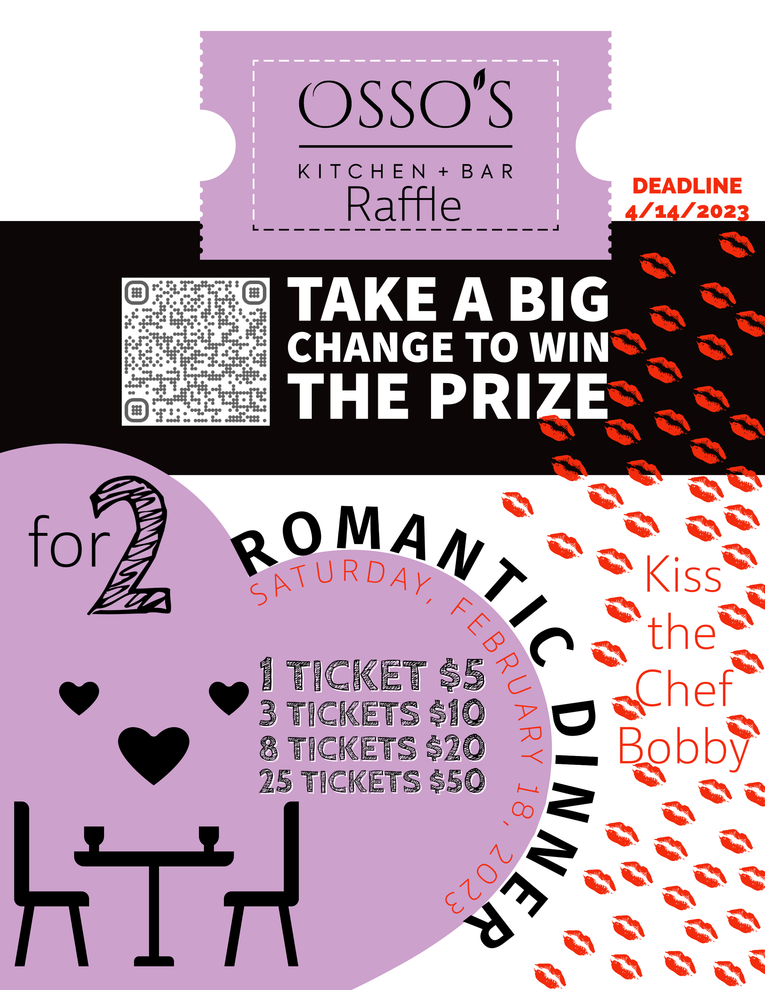 Kiss a Chef! | Raffle Creator
