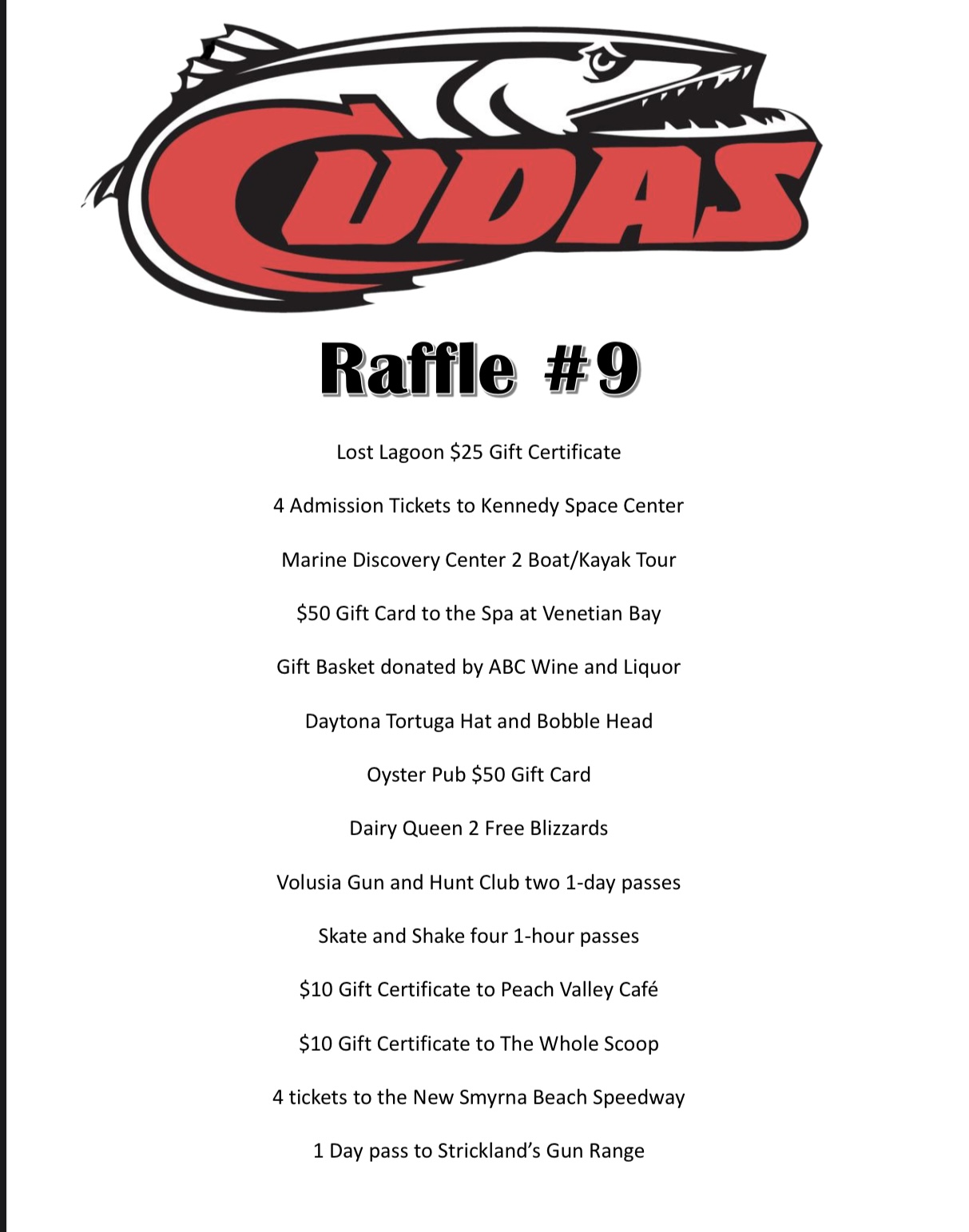 2nd annual Tonya Tichnell State Farm Cudas Raffle | Raffle Creator
