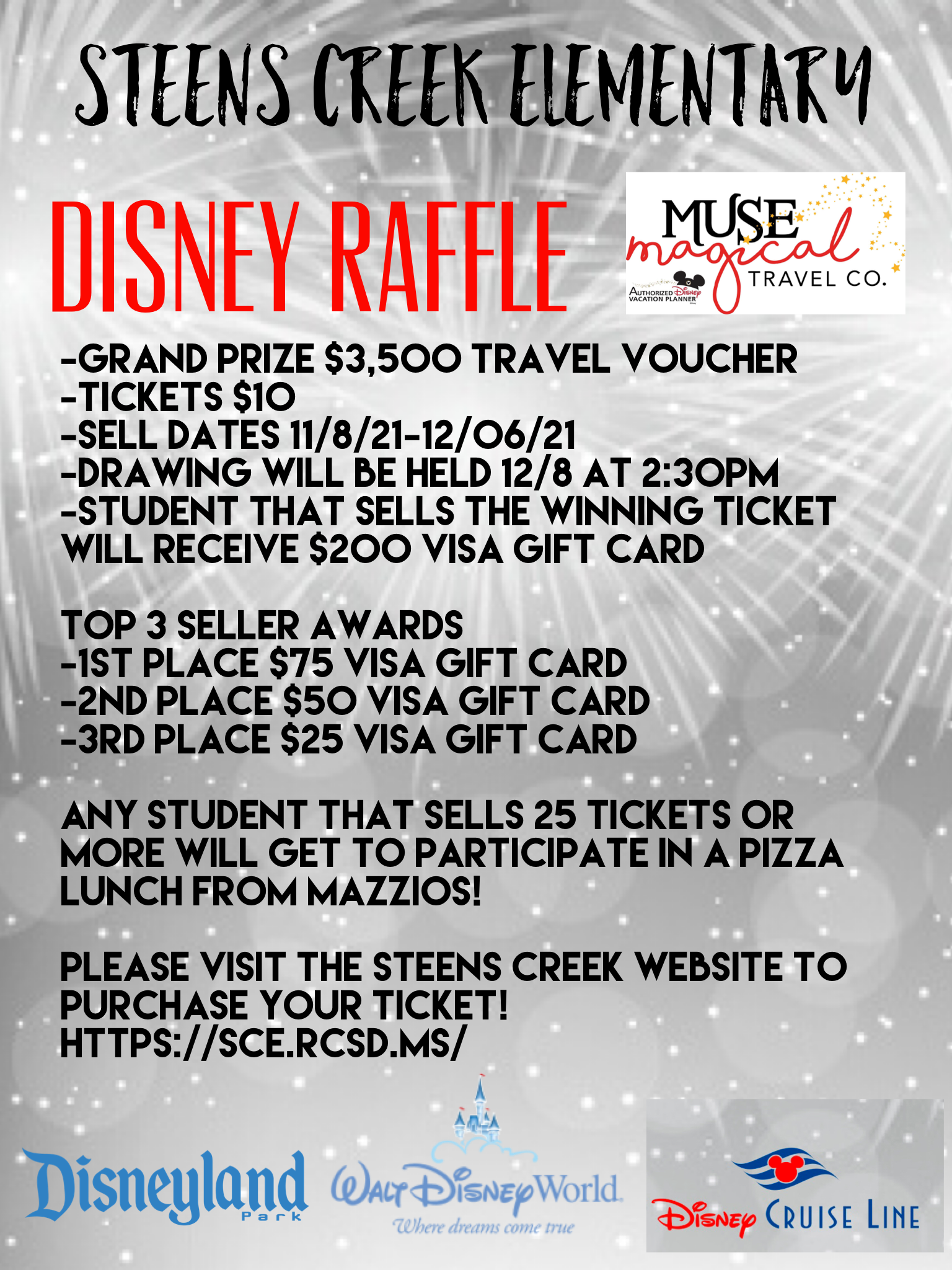 Steen’s Creek Annual Disney raffle | Raffle Creator