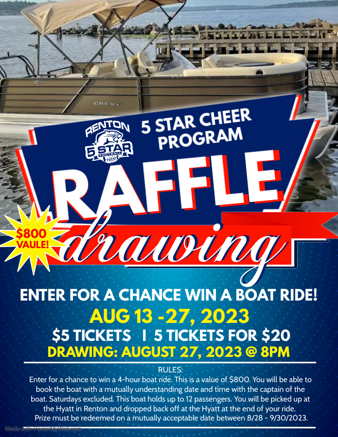 4 HOUR CHARTERED BOAT CRUISE! | Raffle Creator