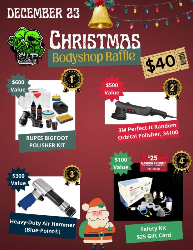 Christmas Auto Body Shop Raffle | Raffle Creator