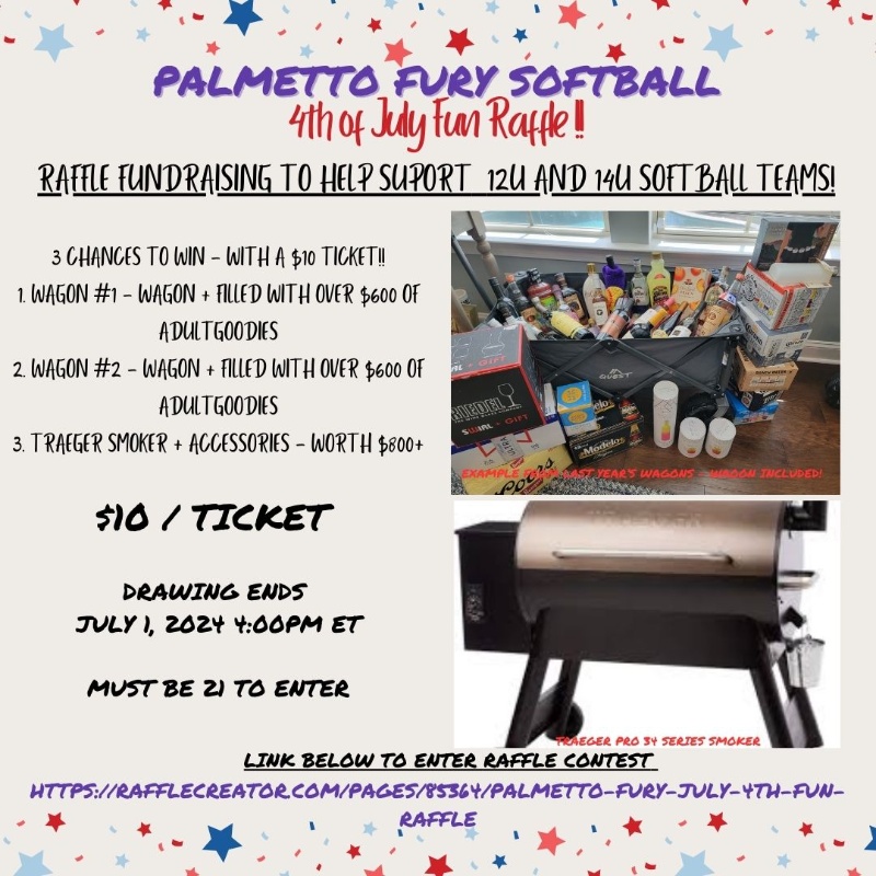 Palmetto Fury July 4th Fun Raffle | Raffle Creator