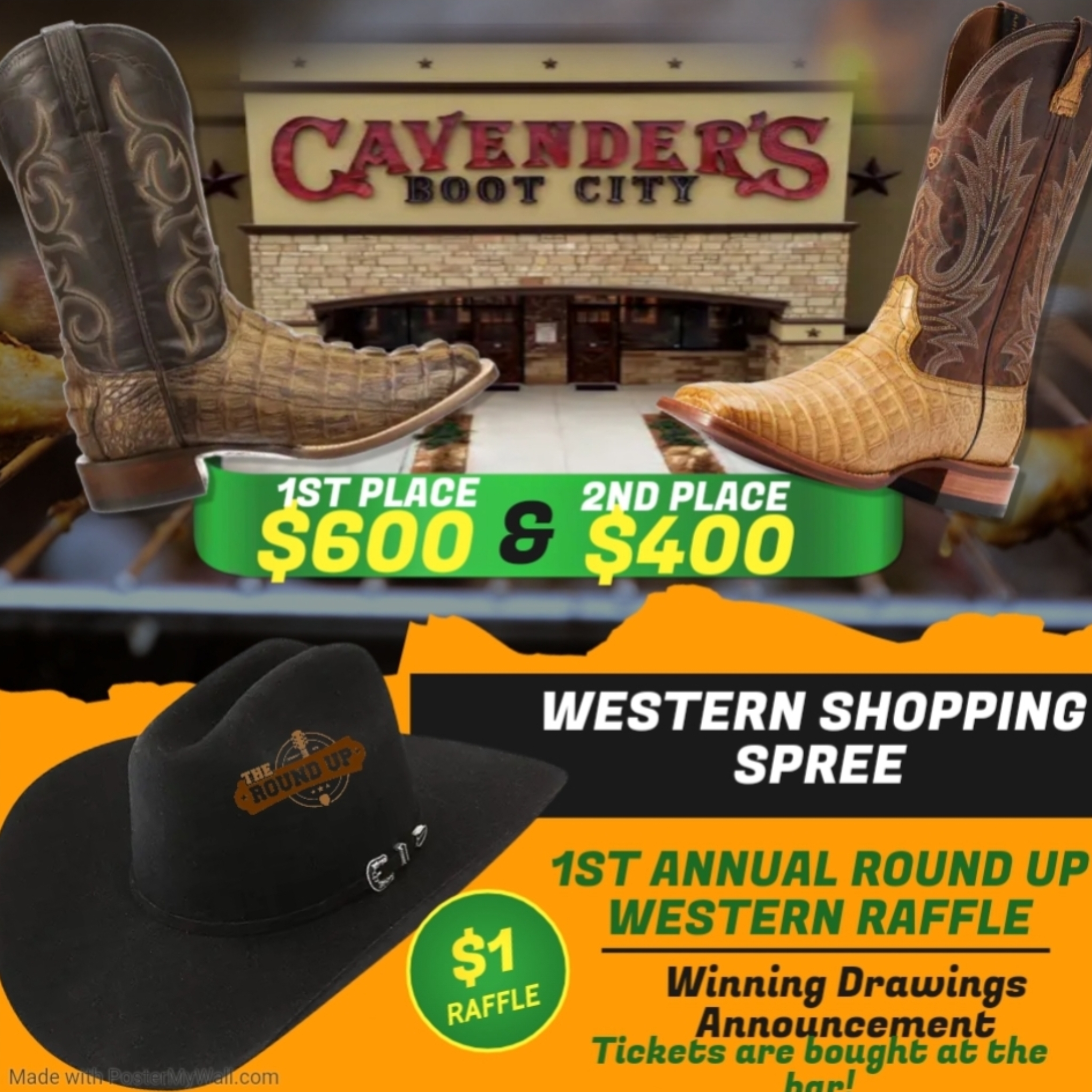 ROUND UP ANNUAL WESTERN RAFFLE | Raffle Creator