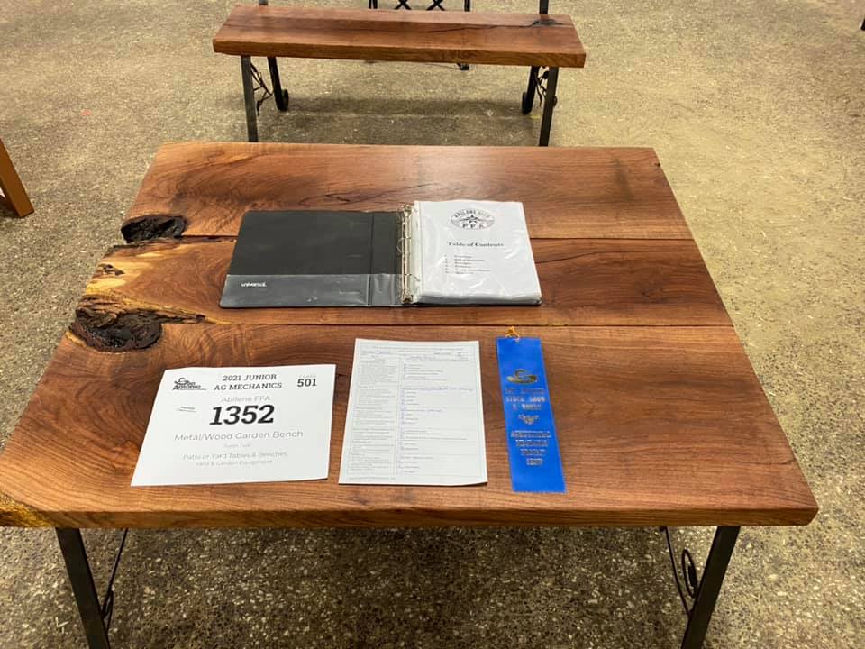 Abilene High FFA Table and Bench | Raffle Creator