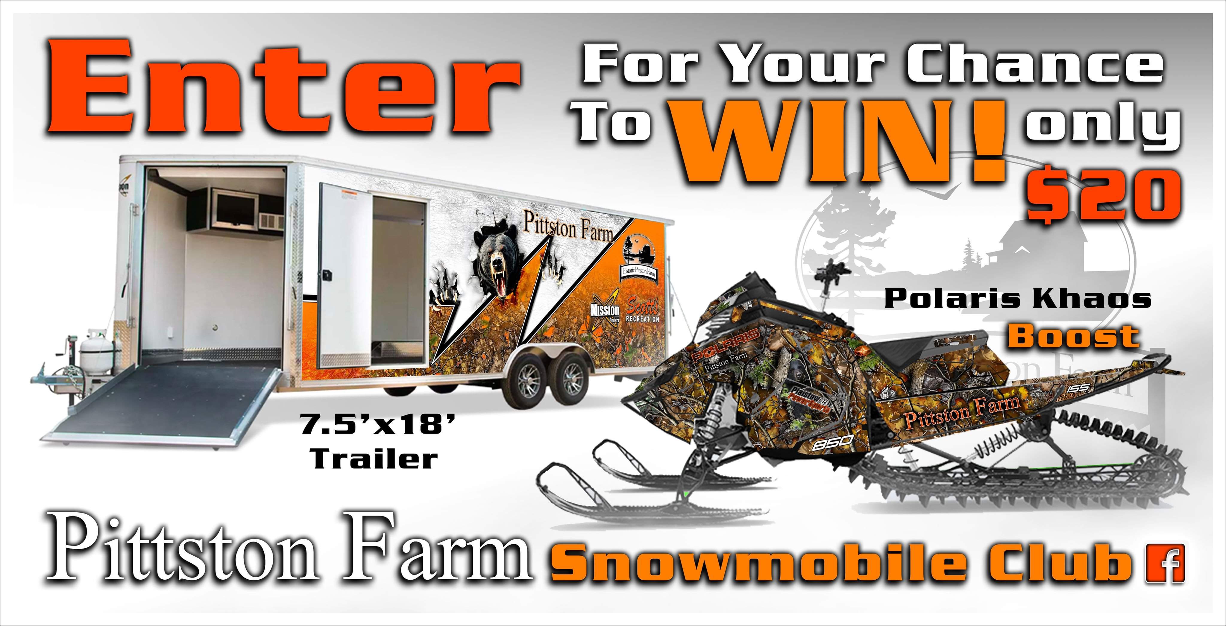 Pittston Farm Snowmobile Club Raffle | Raffle Creator