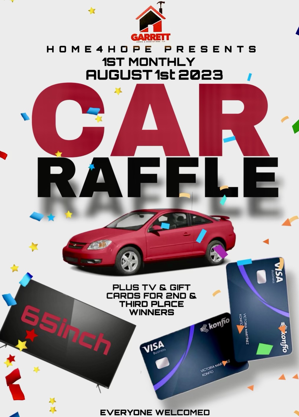 Homes 4 Hope monthly raffle | Raffle Creator