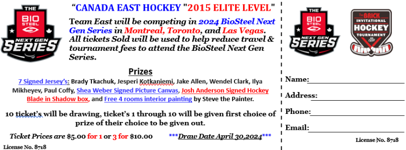 Signed Hockey Jersey Raffle Draw | Raffle Creator