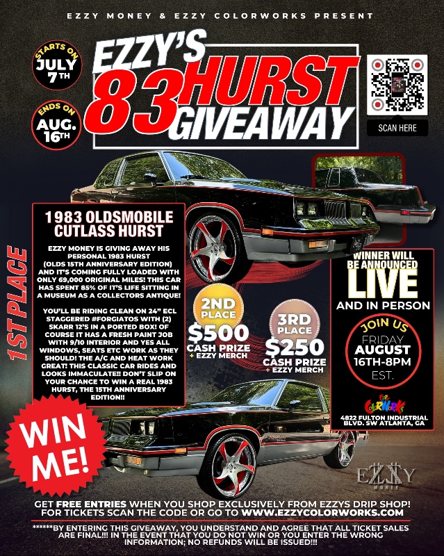 EZZY’S 83 HURST GIVEAWAY | Raffle Creator