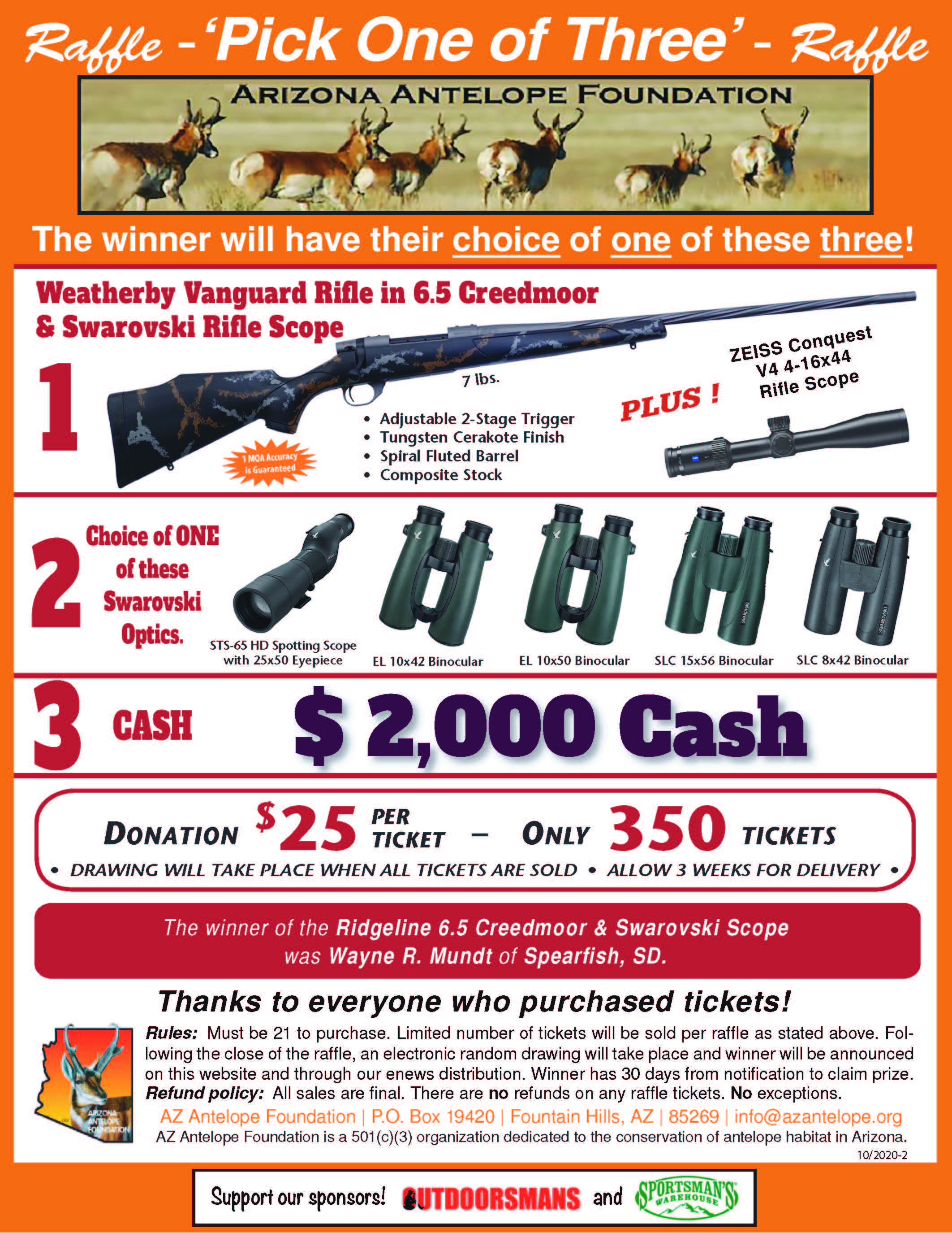 AAF Pick One of Three | Raffle Creator