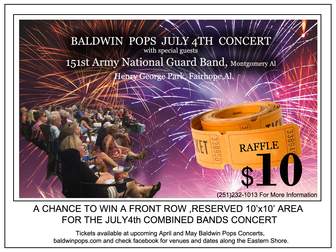 The Baldwin Pops July 4th Raffle | Raffle Creator