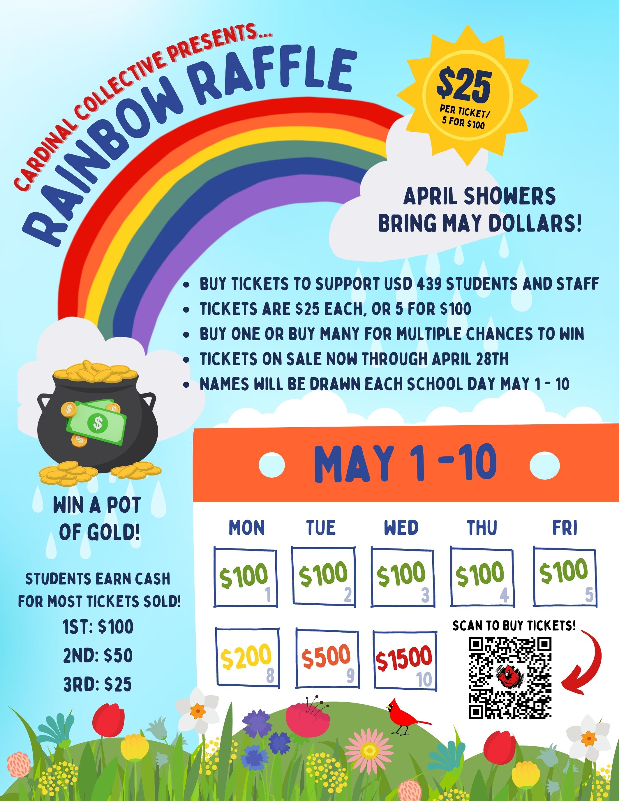 April Showers Bring May Dollars | Raffle Creator