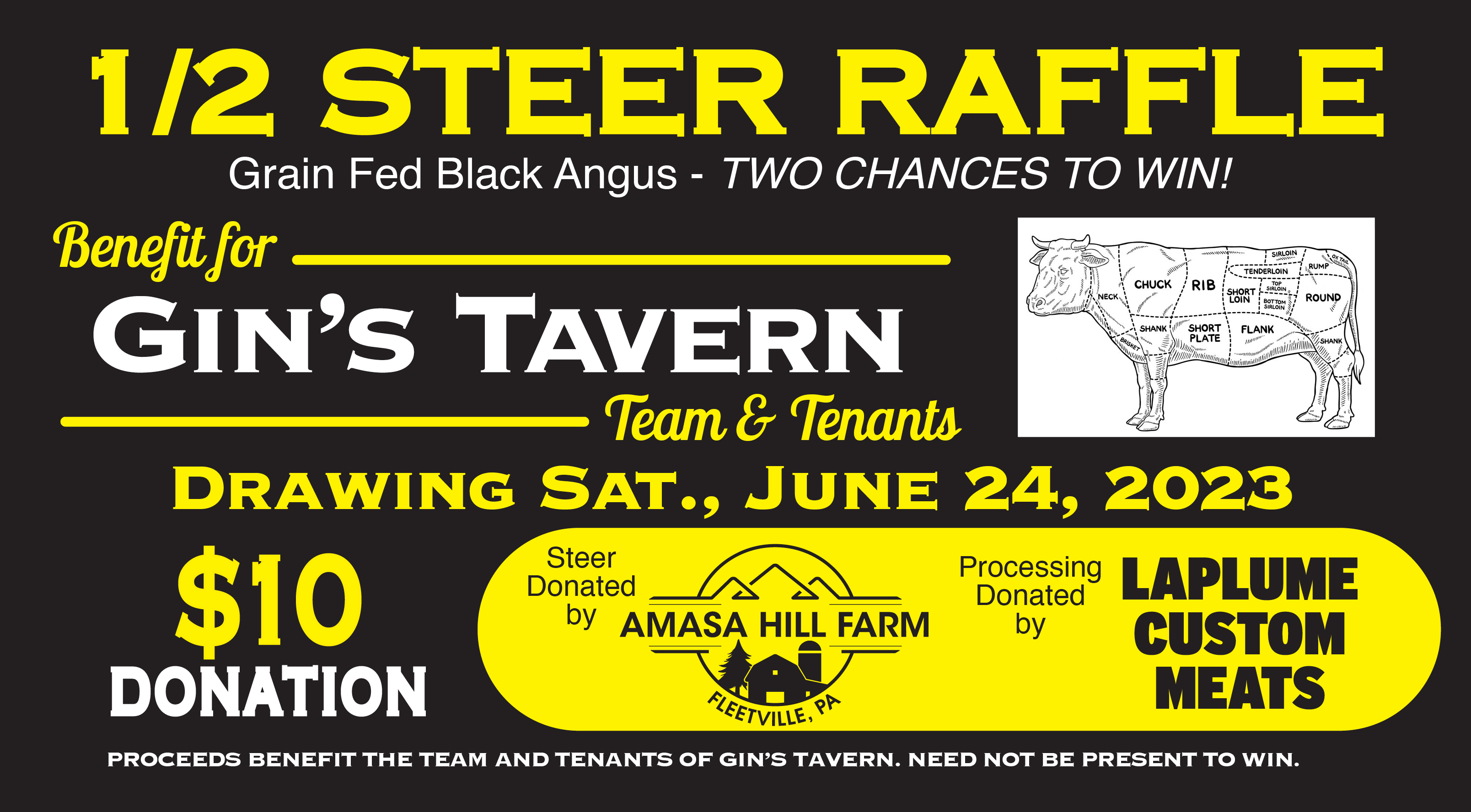 B4GT Half Steer Raffle | Raffle Creator