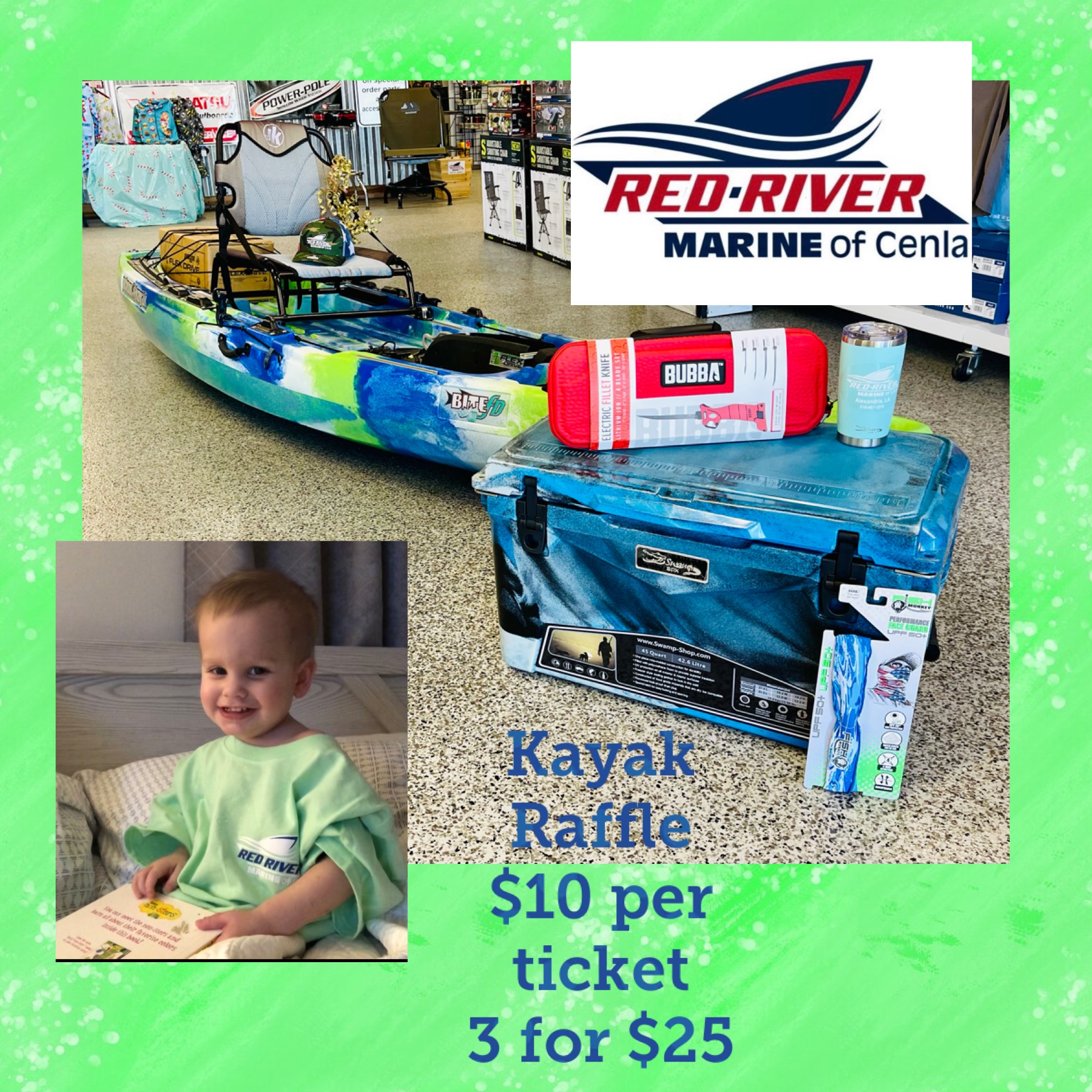 KAYAK AND SWAMPBOX RAFFLE | Raffle Creator