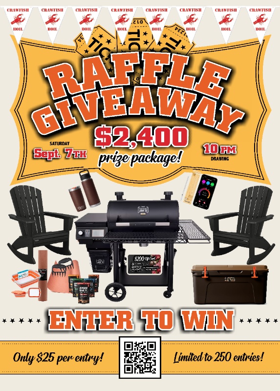 Second Annual Crawfish Boil Raffle for Joesy | Raffle Creator