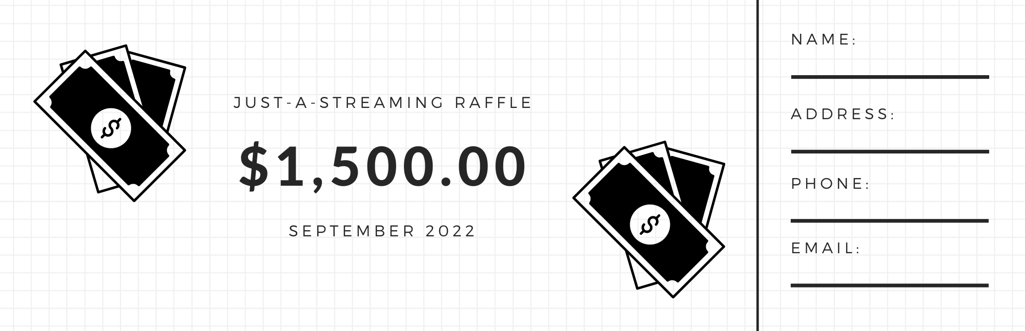 Sept 2022 $1,500.00 Giveaway | Raffle Creator
