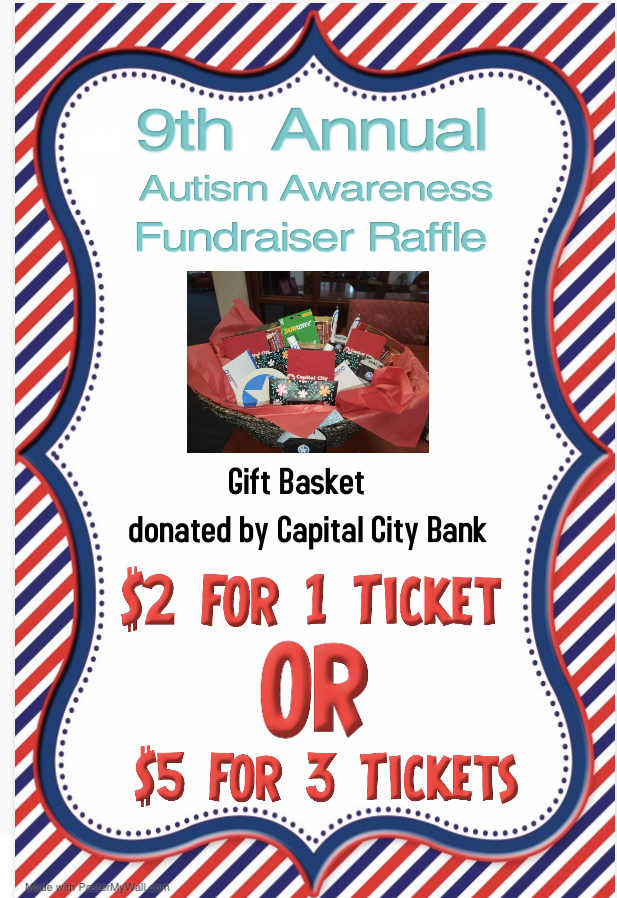 9th Annual Autism Awareness fundraiser Capital City gift basket ...