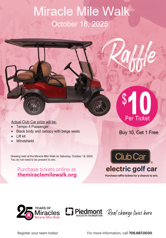2025 Miracle Mile Walk Raffle | Raffle Creator