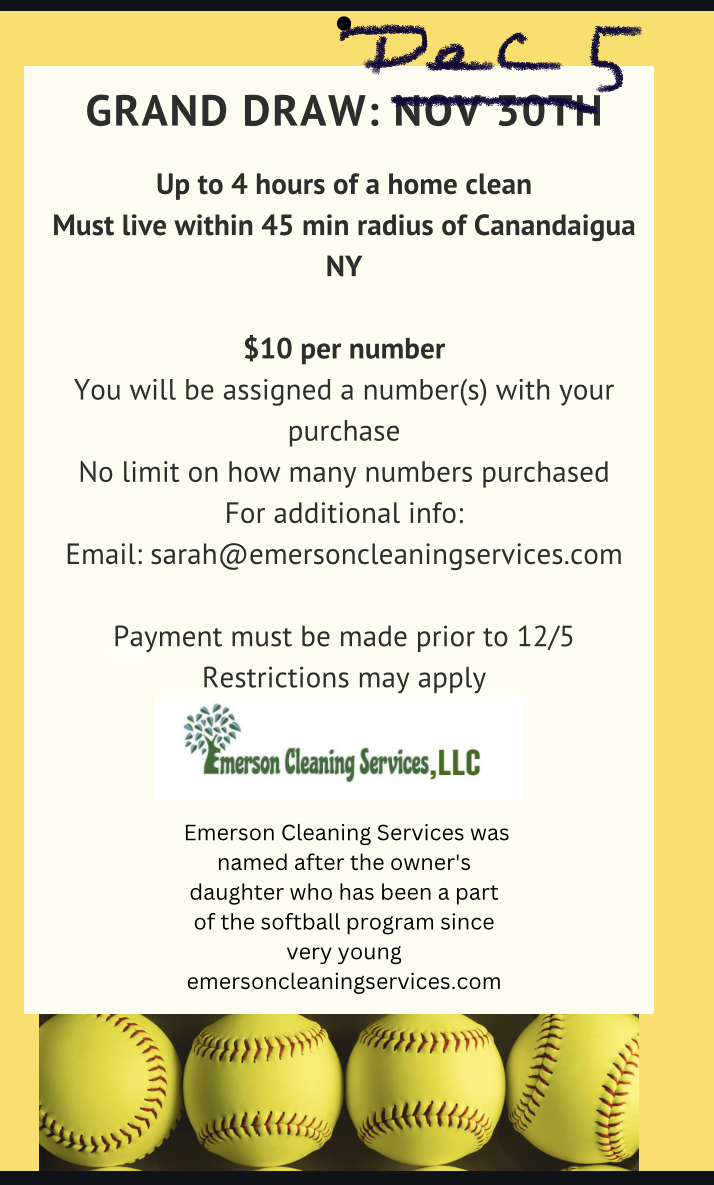 Holiday House Cleaning Raffle! | Raffle Creator