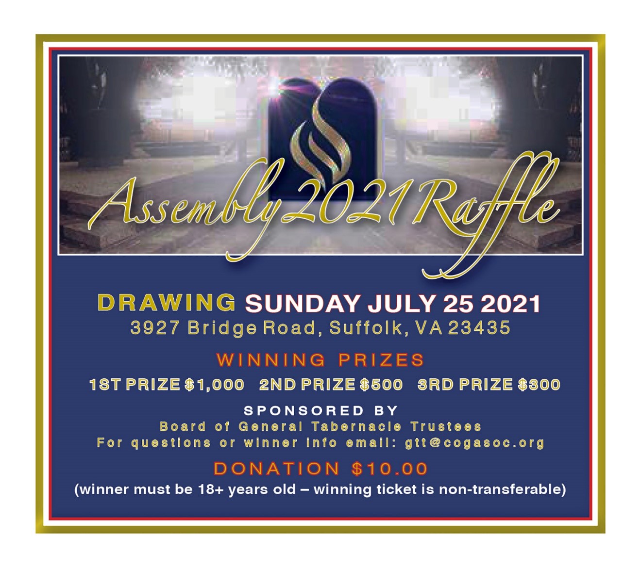 Assembly 2021 Virtual Raffle | Raffle Creator