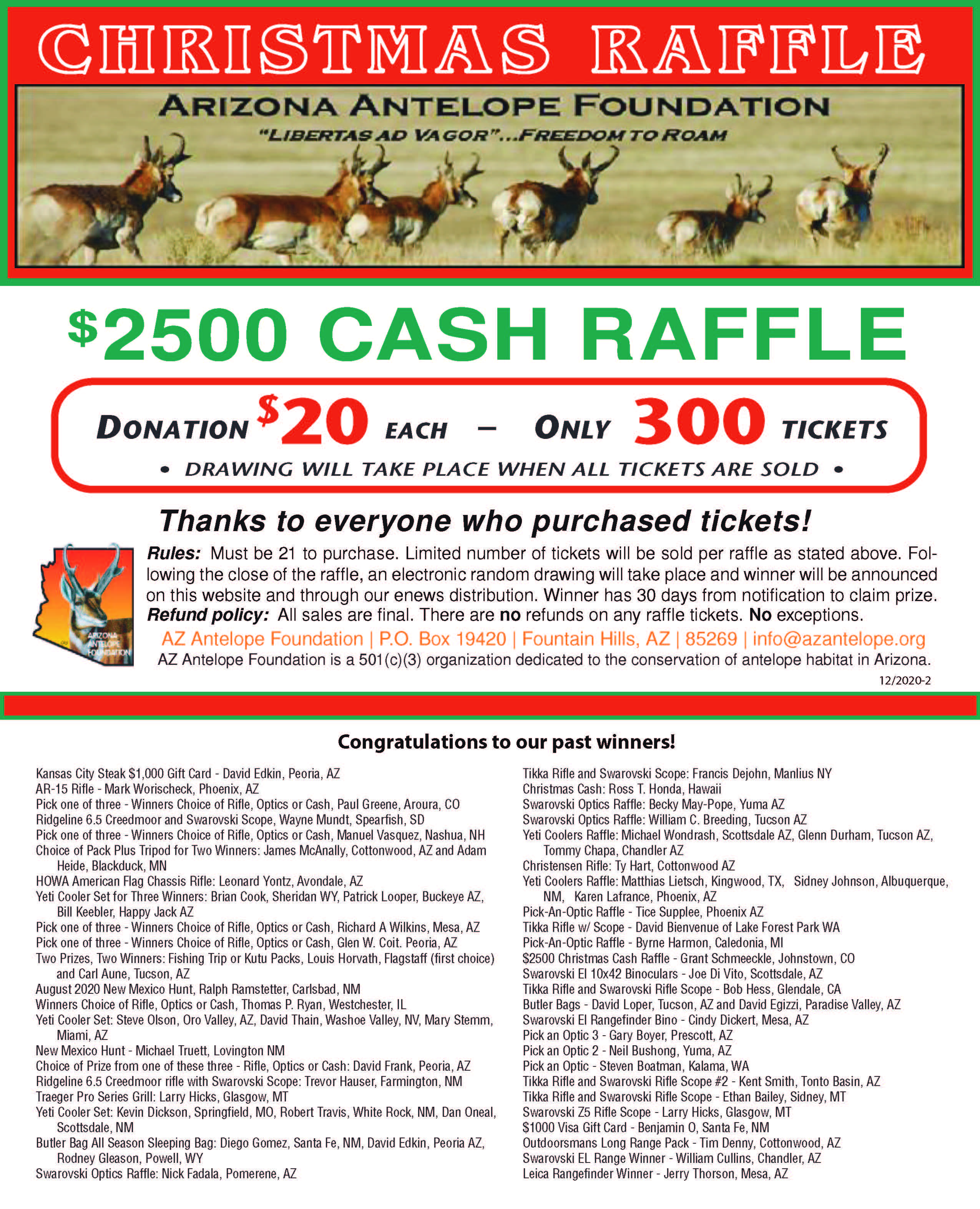 Christmas Cash Raffle | Raffle Creator