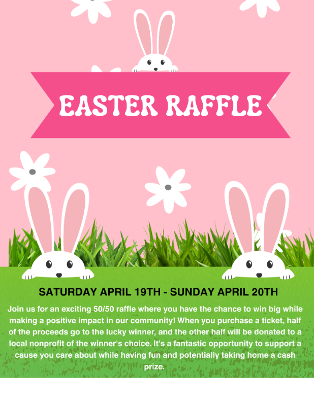 50/50 Easter Raffle for Charity | Raffle Creator