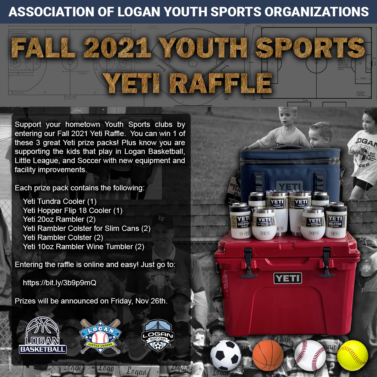 Association of Logan Youth Sports Organization Fall 2021 YETI Raffle ...