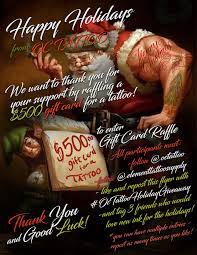 Christmas Tattoo raffle giveaway | Raffle Creator