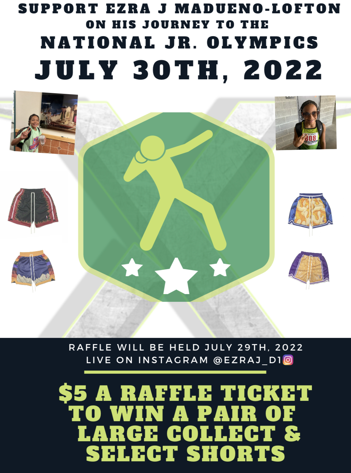 EZRA J Madueno-Lofton NATIONAL JR OLYMPICS Raffle | Raffle Creator