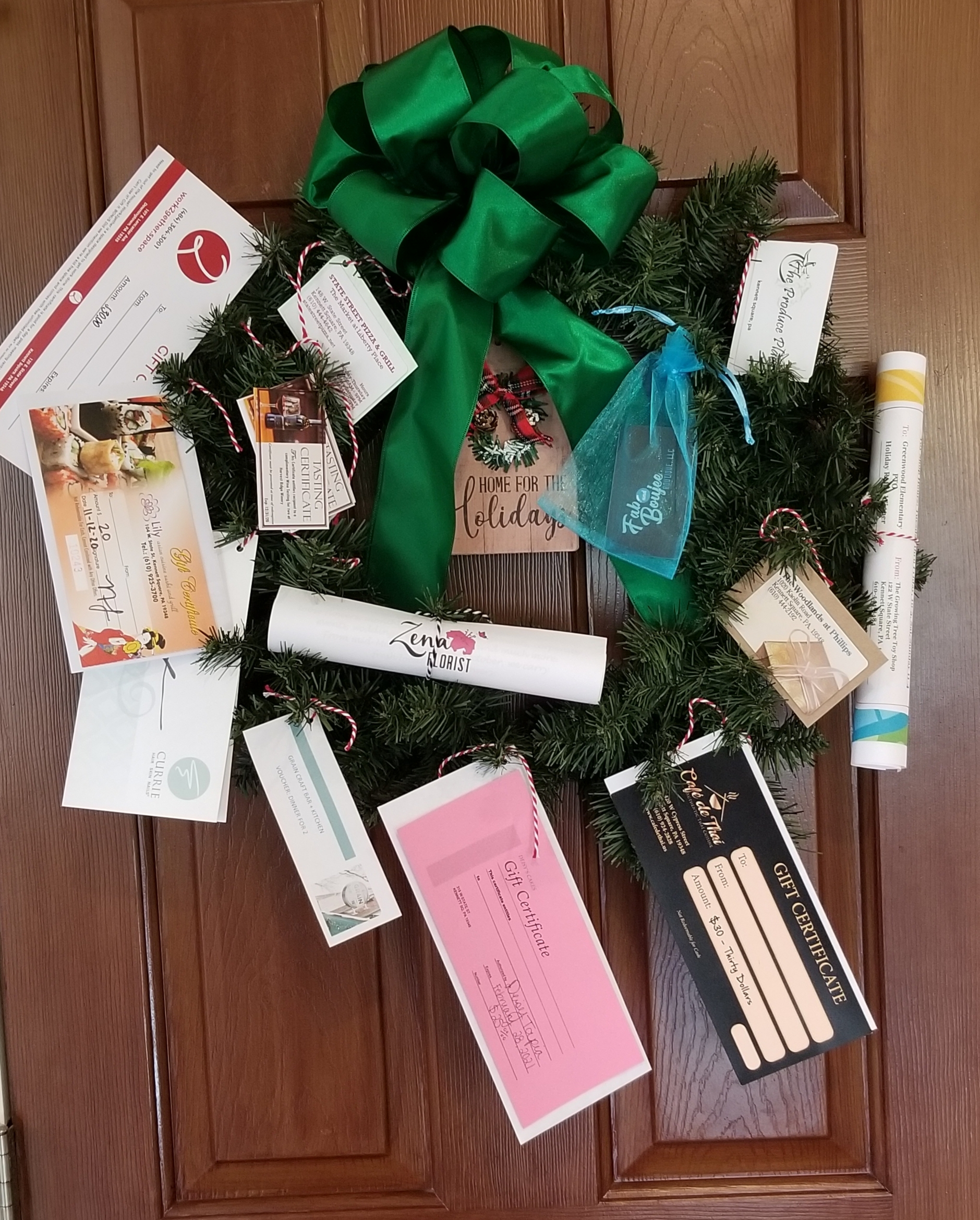 Greenwood's Holiday Wreath Raffle | Raffle Creator