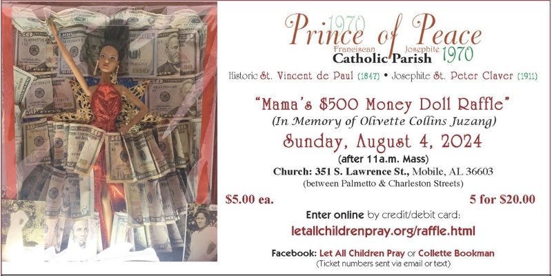 Prince of Peace Parish Annual Lawn Festival “Mama’s $500 Money Doll ...