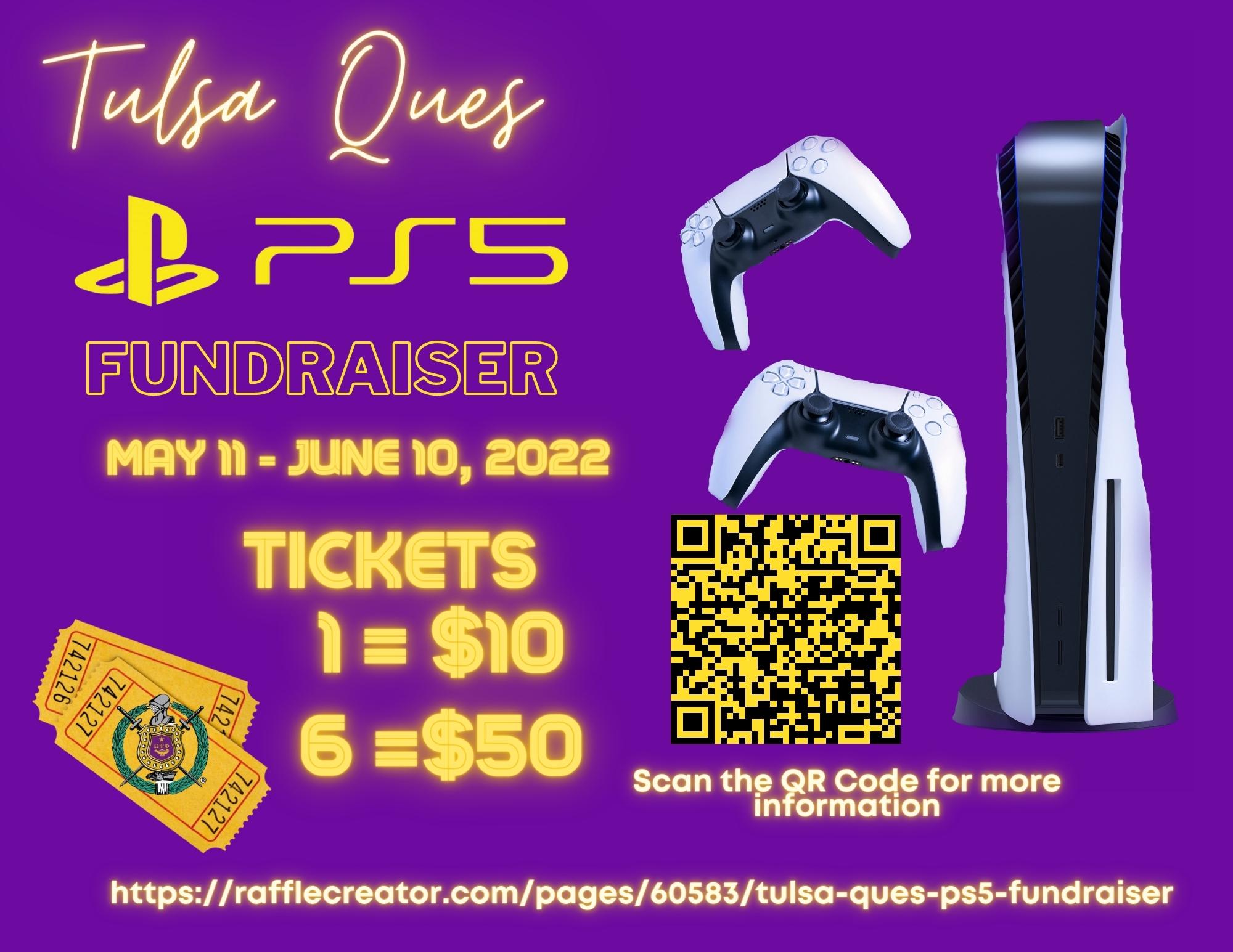Tulsa Ques PS5 Fundraiser | Raffle Creator