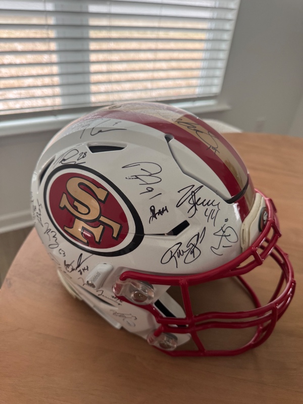 Legendary 49ers helmet | Raffle Creator