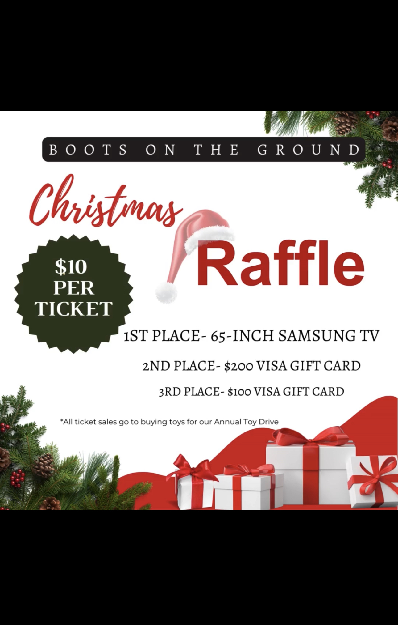 Boots On The Ground 4th Annual Toy Drive Raffle | Raffle Creator