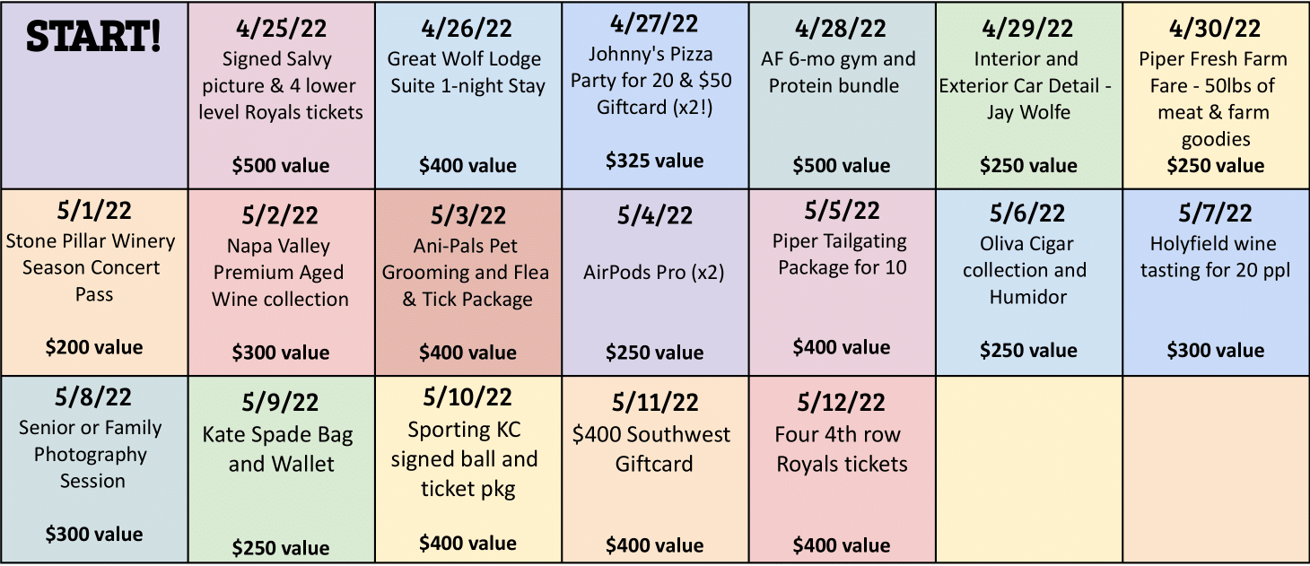 Piperfest 1st Annual Raffle Fundraiser | Raffle Creator